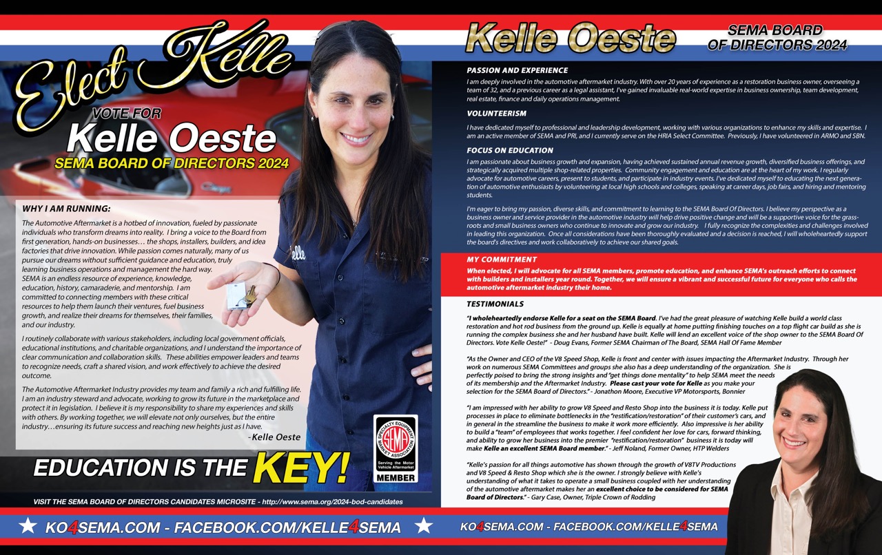 2024 Kelle For SEMA Campaign Flyer – Kelle Oeste for SEMA
